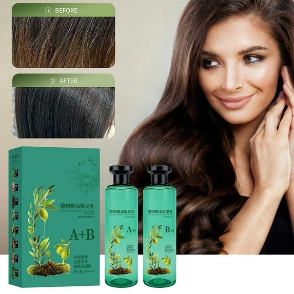 Sokhug Plant Based Hair Color Crystal Paste Natural Gray Coverage with ...