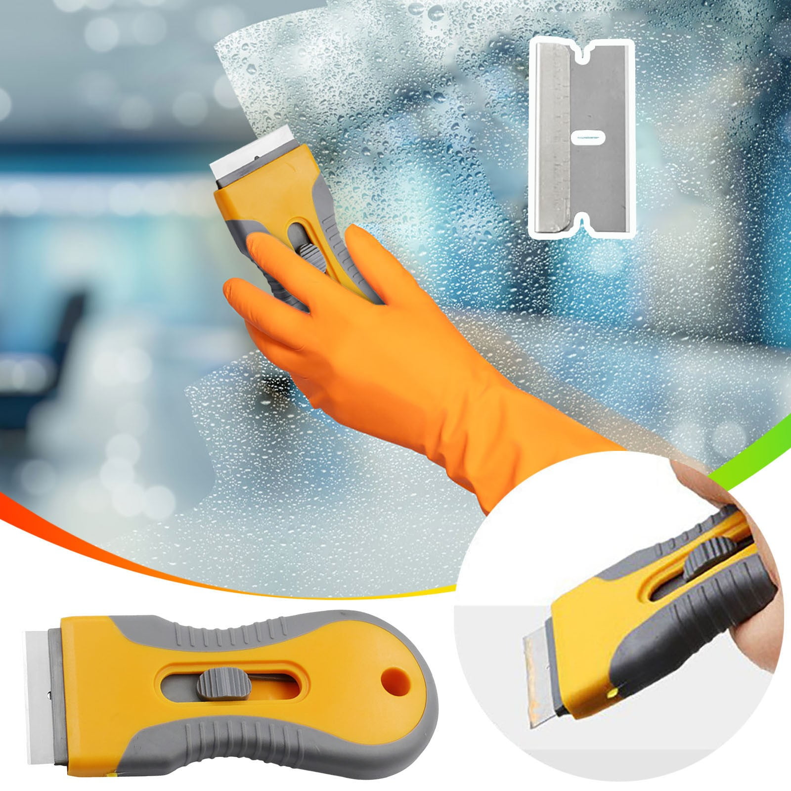 Sokhug Plastic Razor Blade Scrapers Knife for Scraping Labels and ...