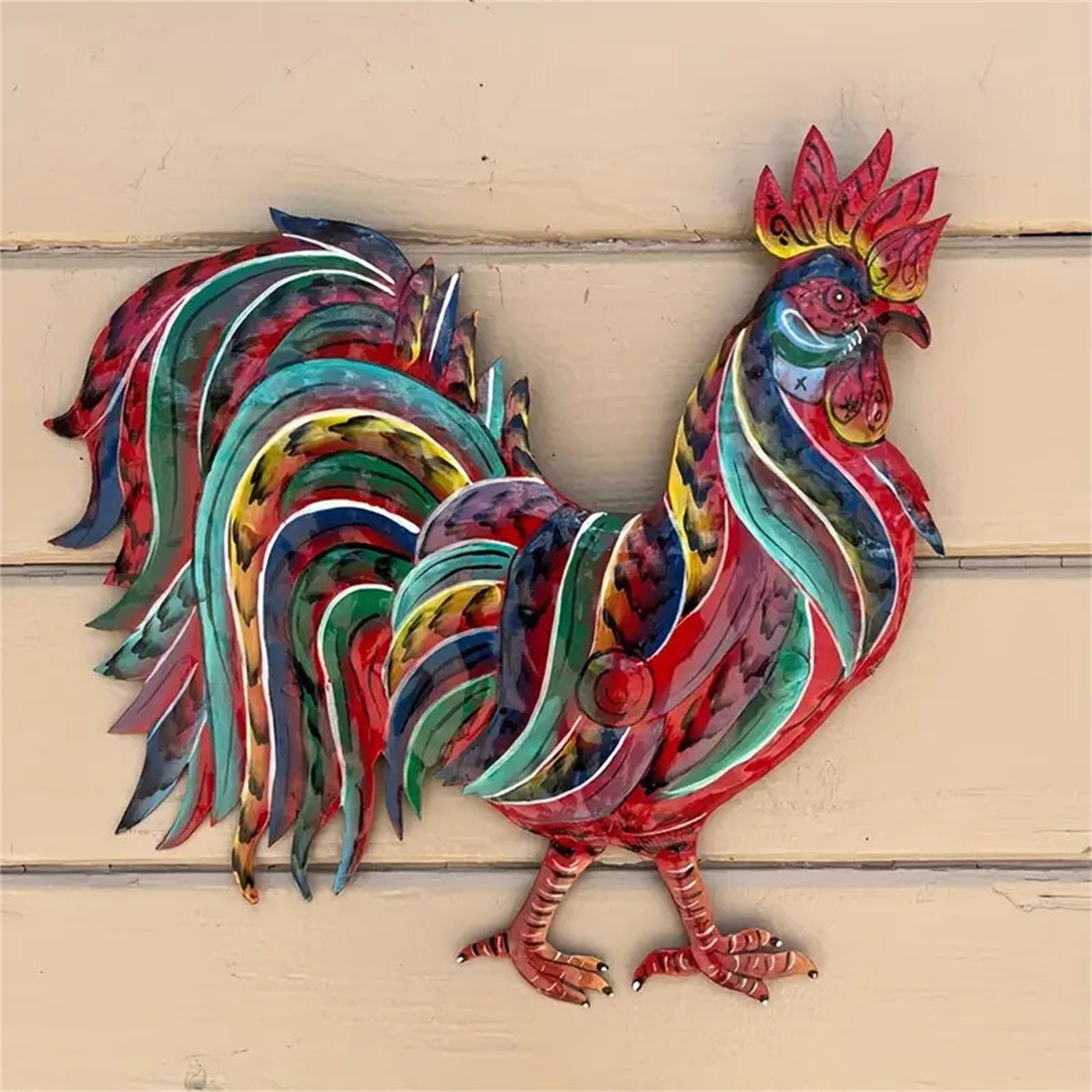 Sokhug Rooster Metal Wall Art Decor Rooster Kitchen Decor Chicken Decor ...