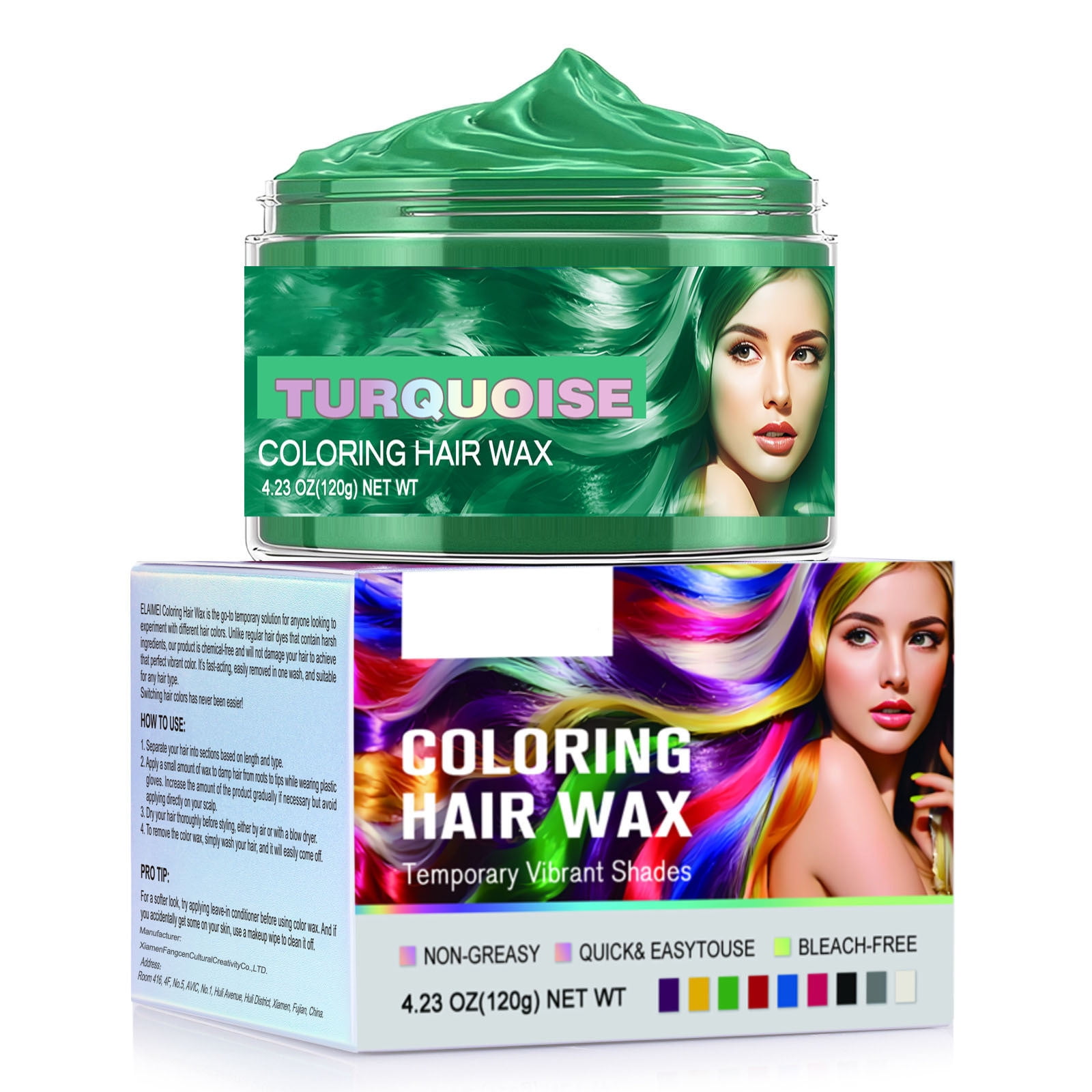 Sokhug Temporary Hair Dye Mud 9 Color Disposable Styling Cream Non ...
