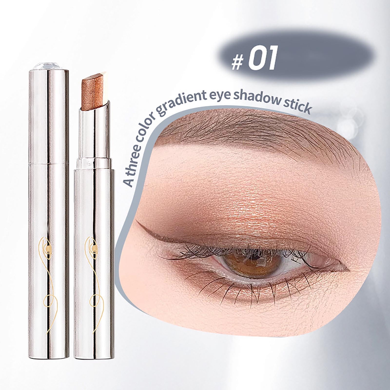 Sokhug Three-Color Eye Stick Waterproof Smudge-Proof for Novice & Lazy ...