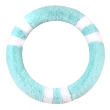 BDK Blue Hawaiian Hibiscus Pattern Steering Wheel Cover, Standard Size ...