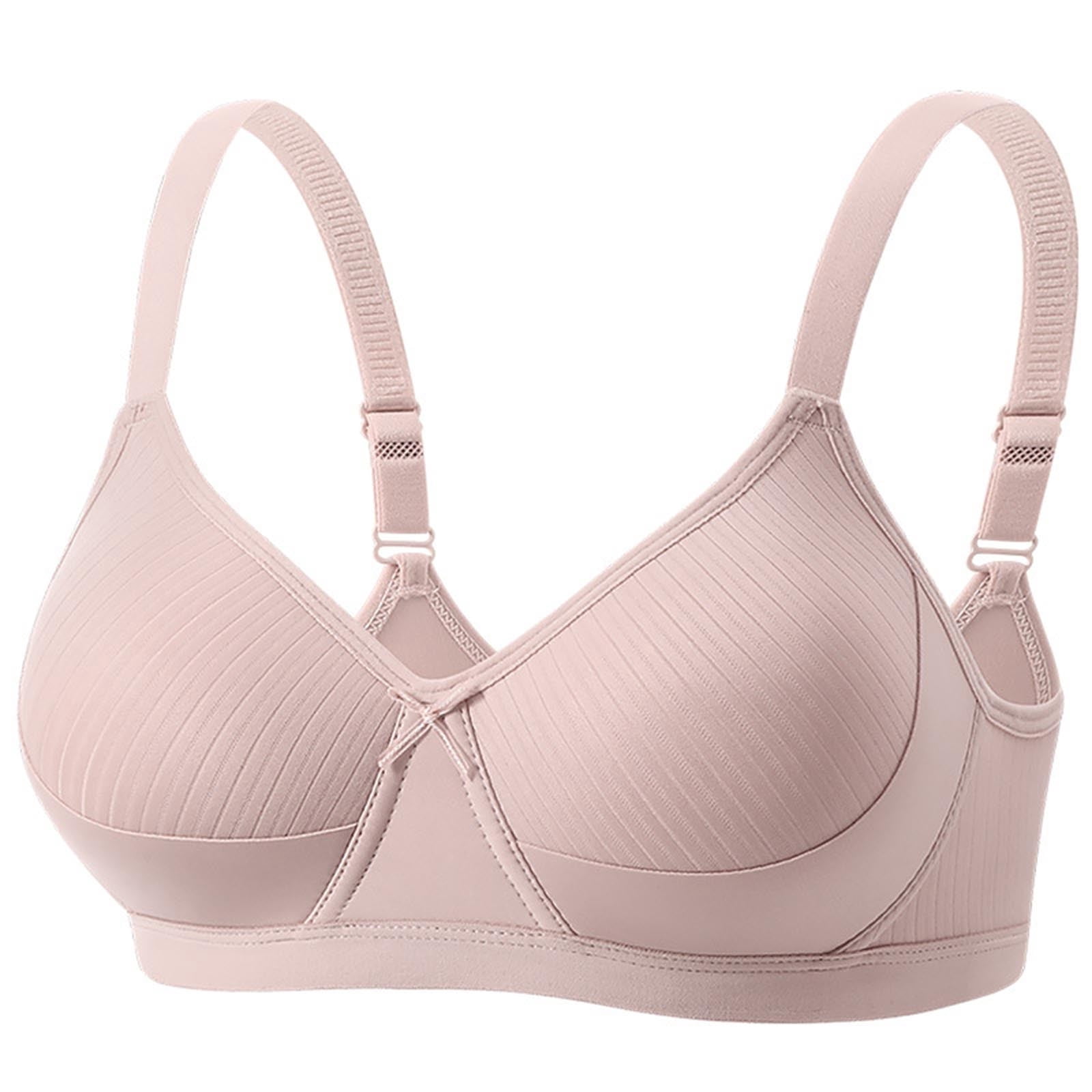 Sokhug Womens Solid Color Wire Free Lightweight Soft Push Up Shaping ...