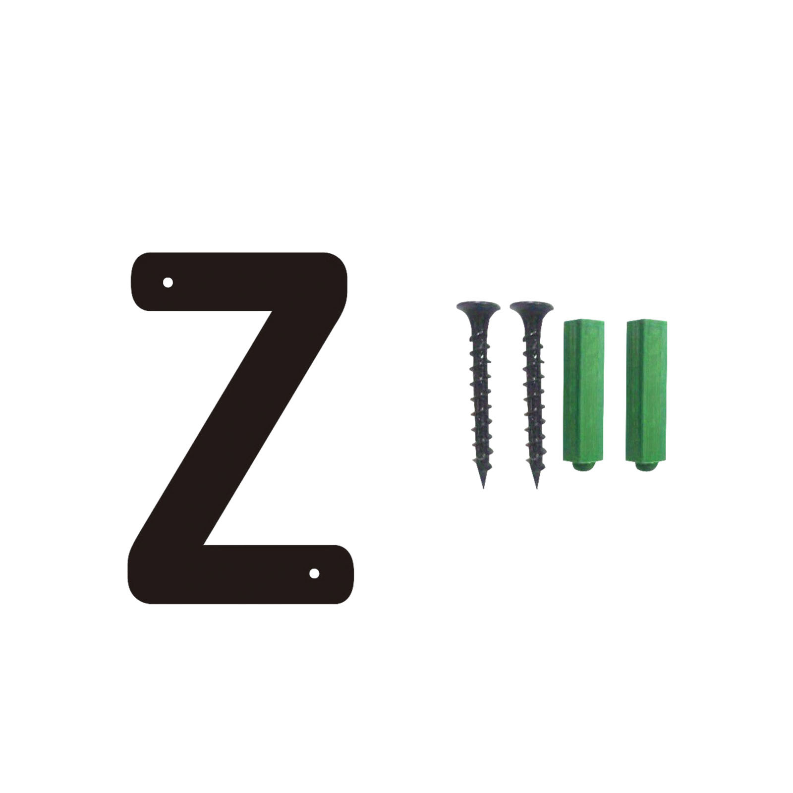 Sokhug Wrought Iron House Number, Matching Screws Included Black Letter ...