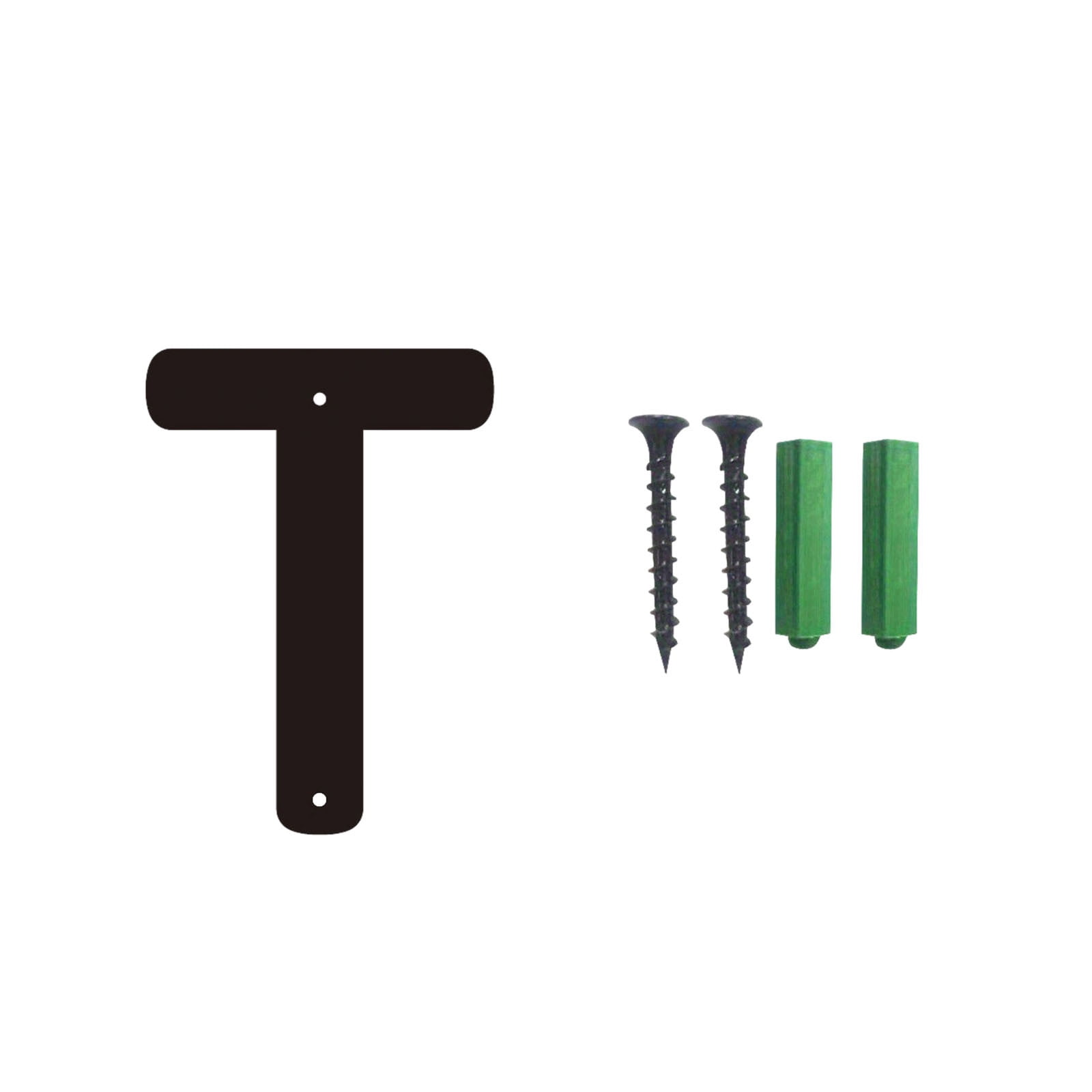 Sokhug Wrought Iron House Number, Matching Screws Included Black Letter ...