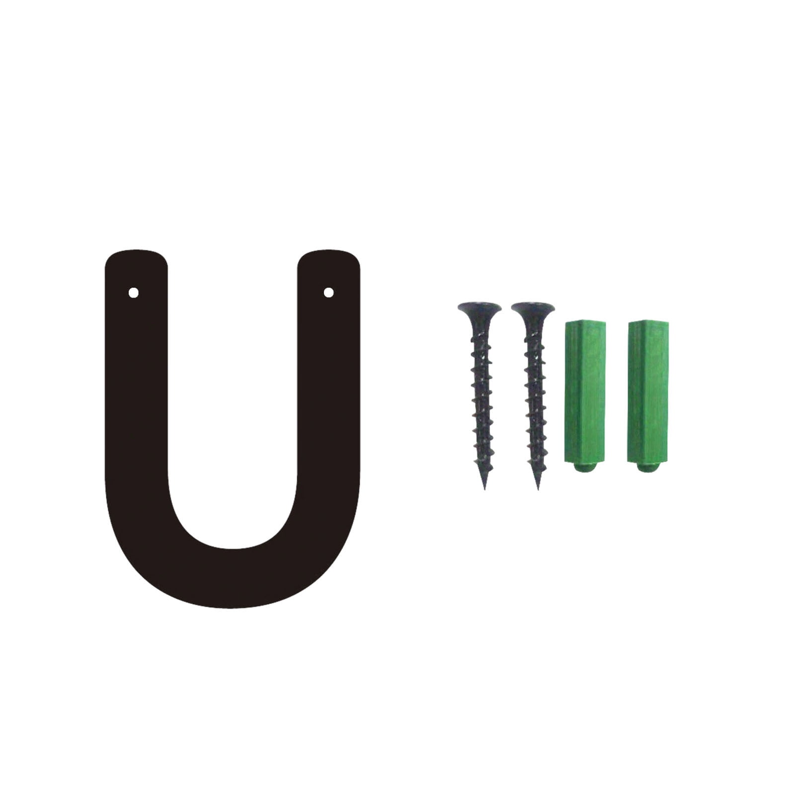 Sokhug Wrought Iron House Number, Matching Screws Included Black Letter ...