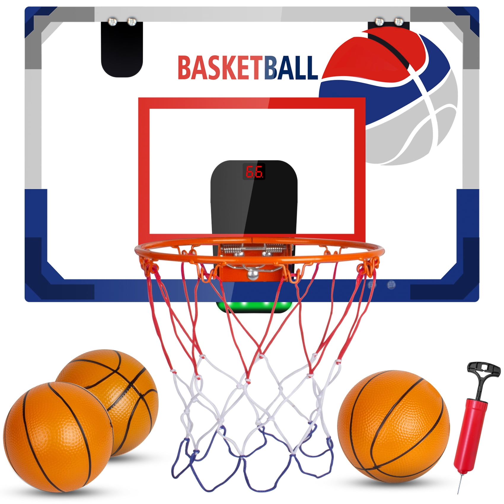Sokia Portable Mini Basketball Hoop indoor and over the door for Kids ...