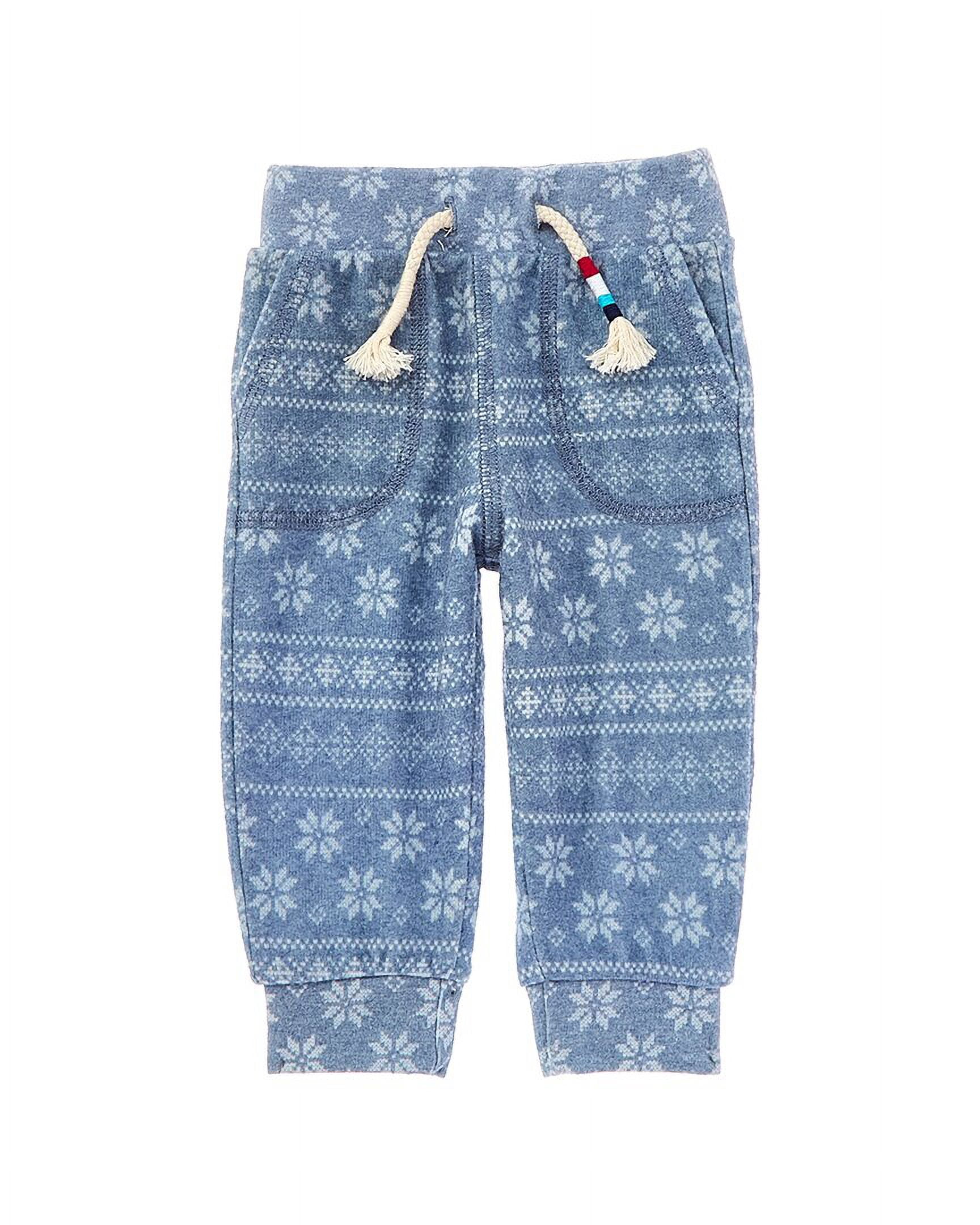 Sol Angeles girls Indigo Fair Isle Jogger Pant, 6M, Blue - Walmart.com