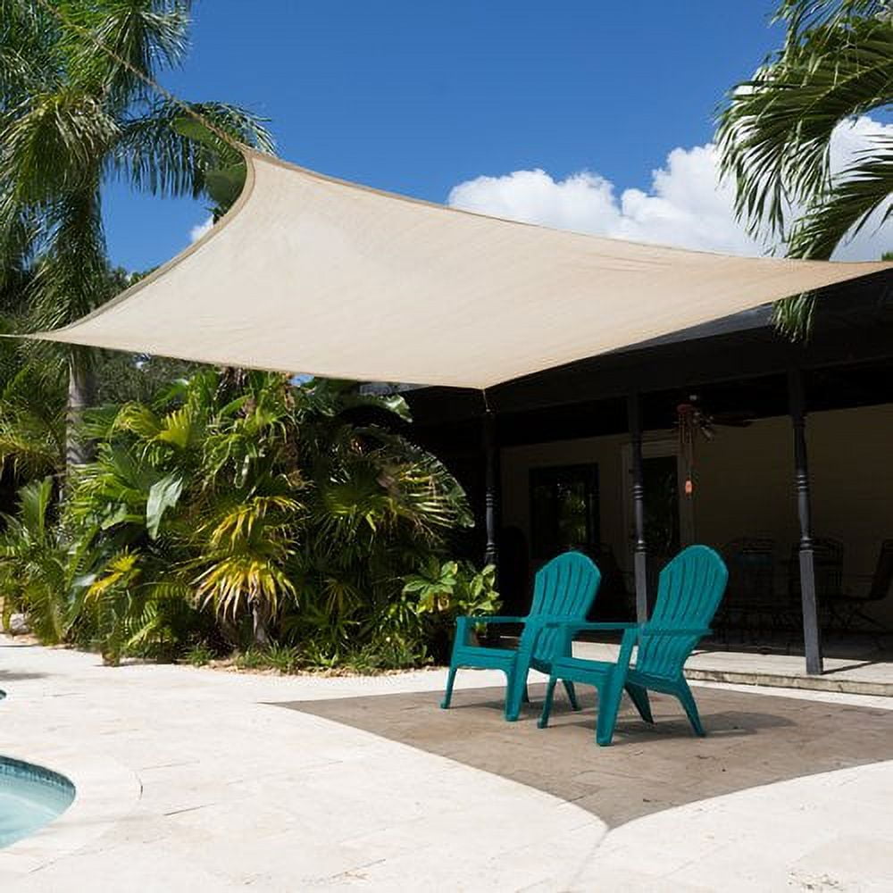Sol Armor 10' Square Shade Sail - Walmart.com