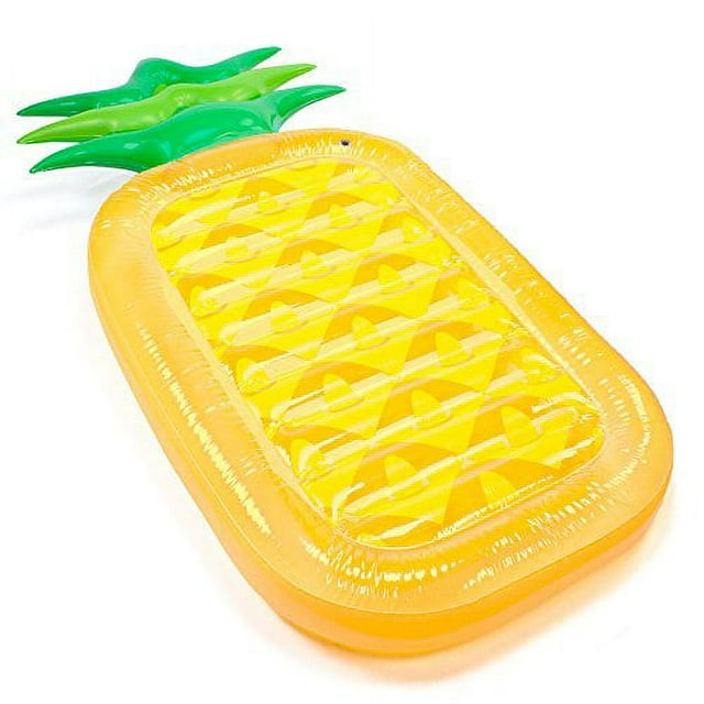 Sol Coastal 6-foot Tropical Pineapple Swimming Pool Float, Inflatable ...