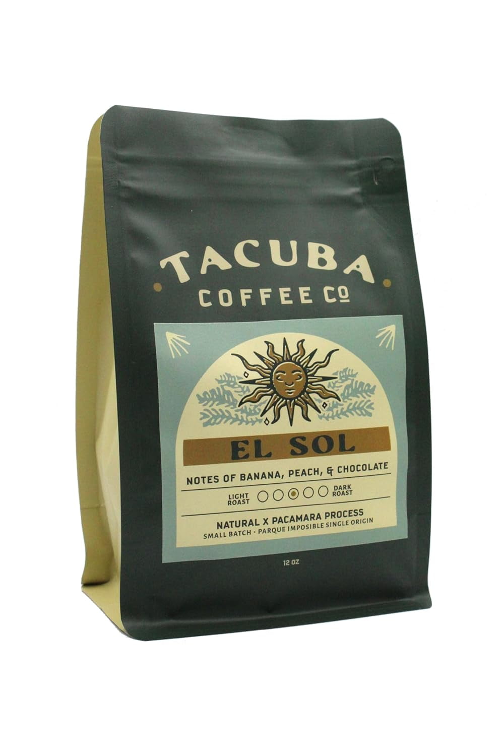 Sol - Medium Roasted Pacamara Beans Whole - Single Premium Specialty ...
