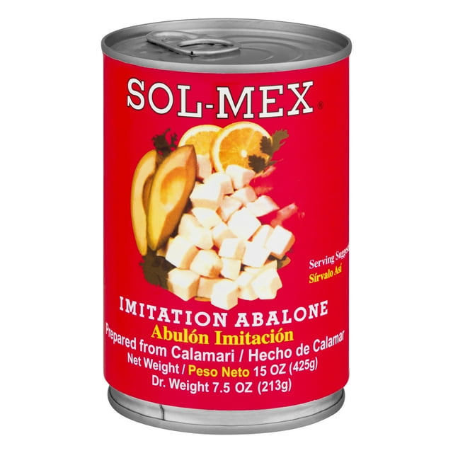 Sol-Mex Imitation Abalone Made from Calamari Squid, 15 Oz - Walmart.com