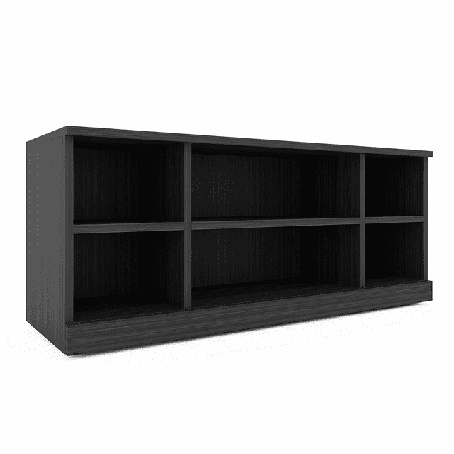 Sol Series Credenza 70"W x 24"D Open Storage Cabinet With Shelves ...