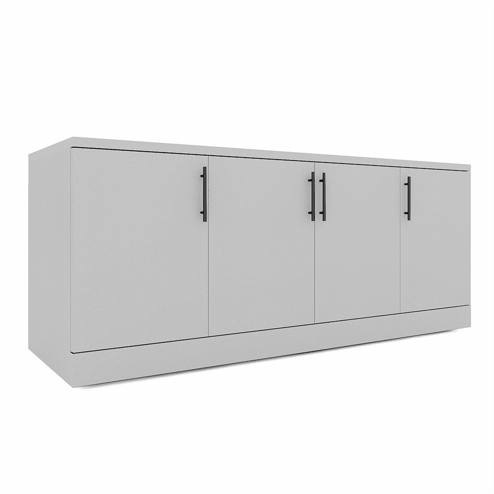 Sol Series Storage Credenza 4 Doors Closed Shelves Storage Cabinet ...