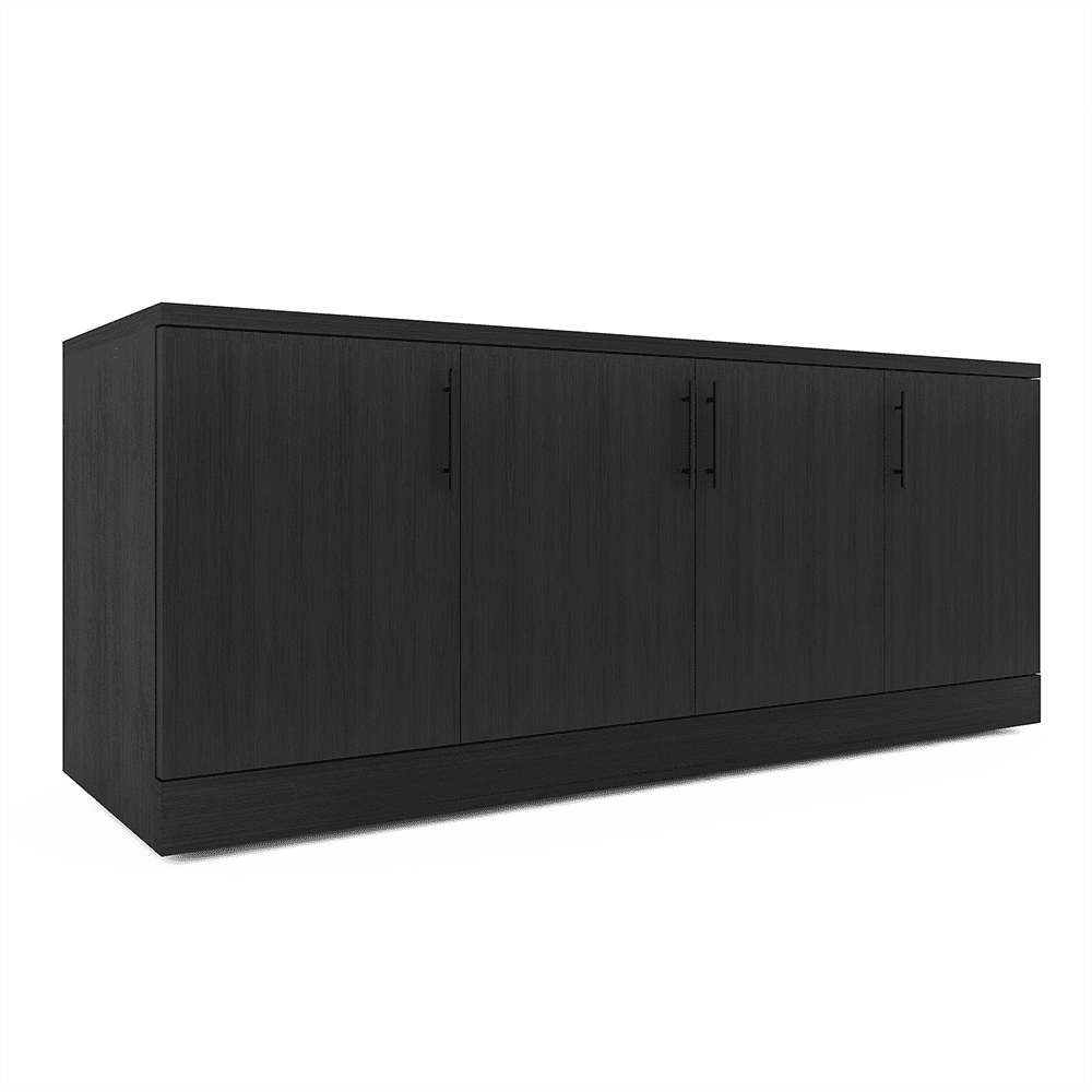 Sol Series Storage Credenza 4 Doors Closed Shelves Storage Cabinet ...