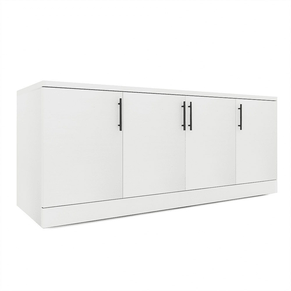 Sol Series Storage Credenza 4 Doors Closed Shelves Storage Cabinet ...