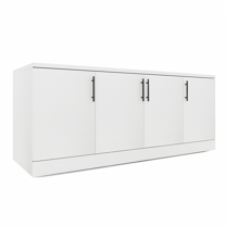 Sol Series Storage Credenza Open Shelves And Doors 24"Dx70"W Cabinet ...