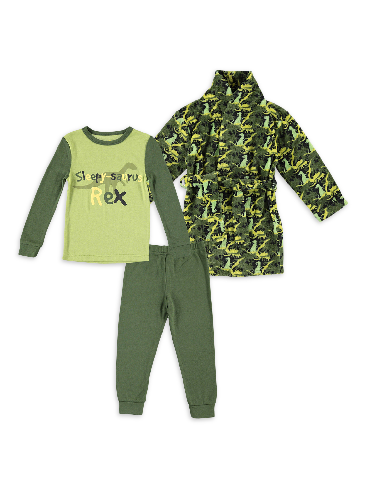 Sol Sleep Boys 3 Piece Robe and Pajama Set, Sizes 5-16 - Walmart.com