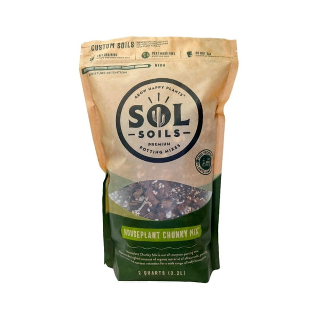 Sol Soils Organic Houseplant Chunky Mix Soil for Jungle Plants and ...