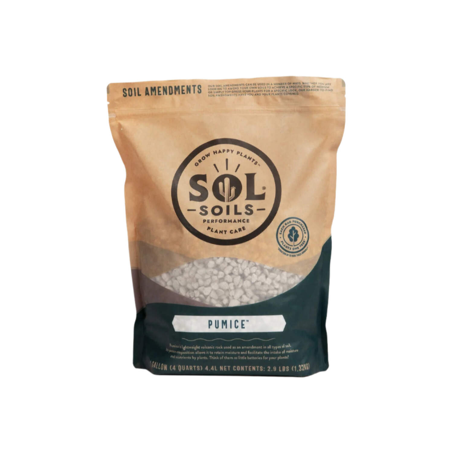 Sol Soils Pumice, 1 Gallon Bag, Horticultural Soil Conditioner ...