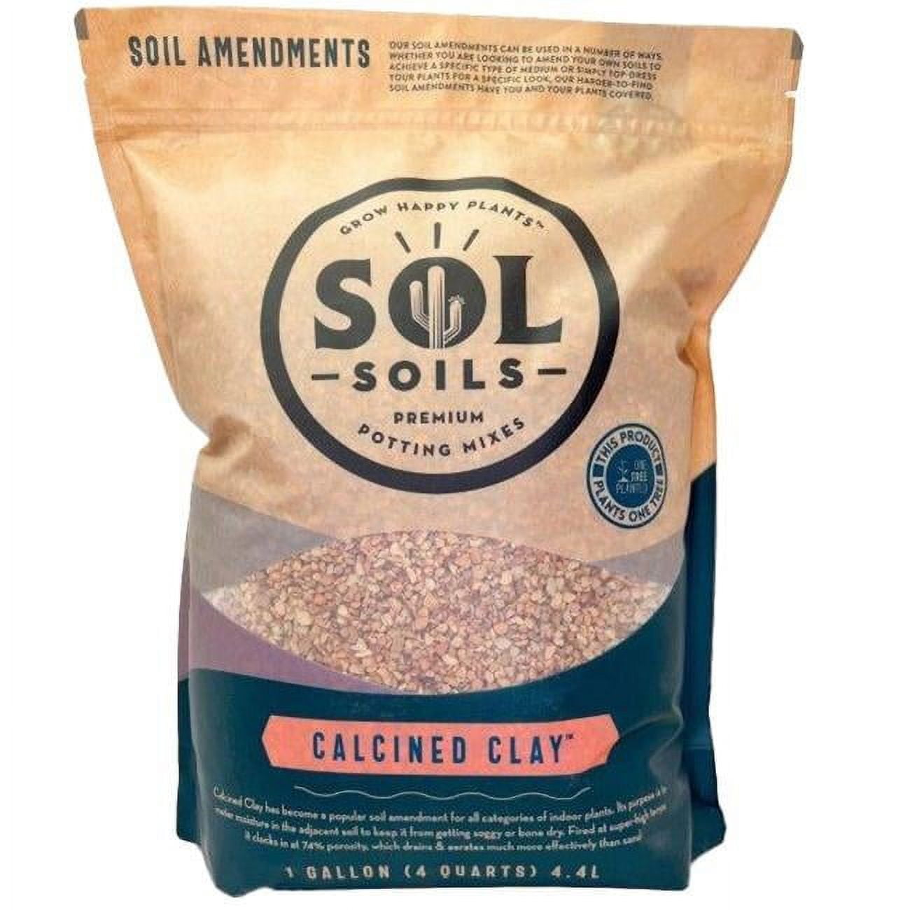 Sol Soils High-Quality Calcined Clay Soil Amendment for Indoor Plants ...