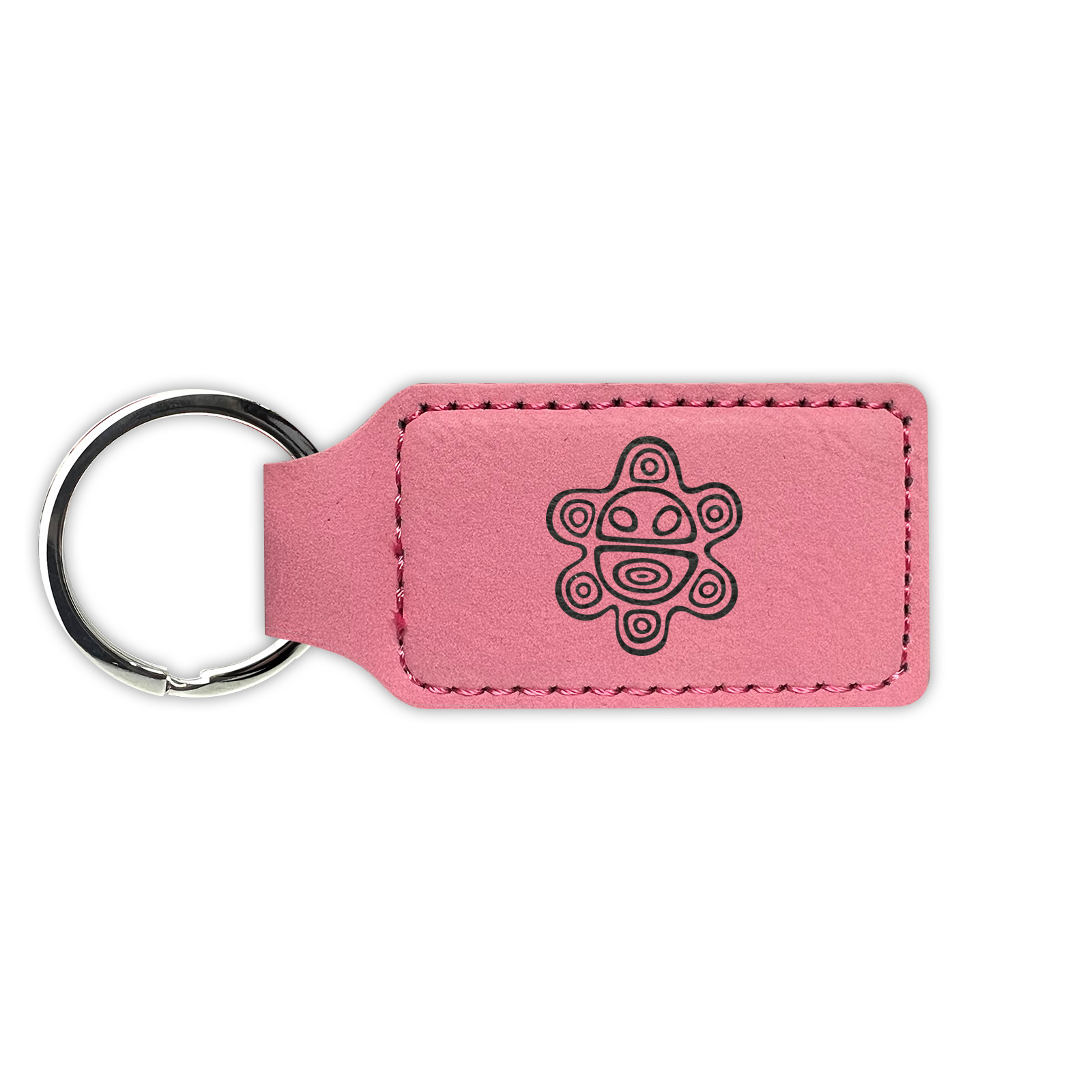 Sol Taino Keychain Leatherette Rectangle - Laser Engraved - Many Colors ...