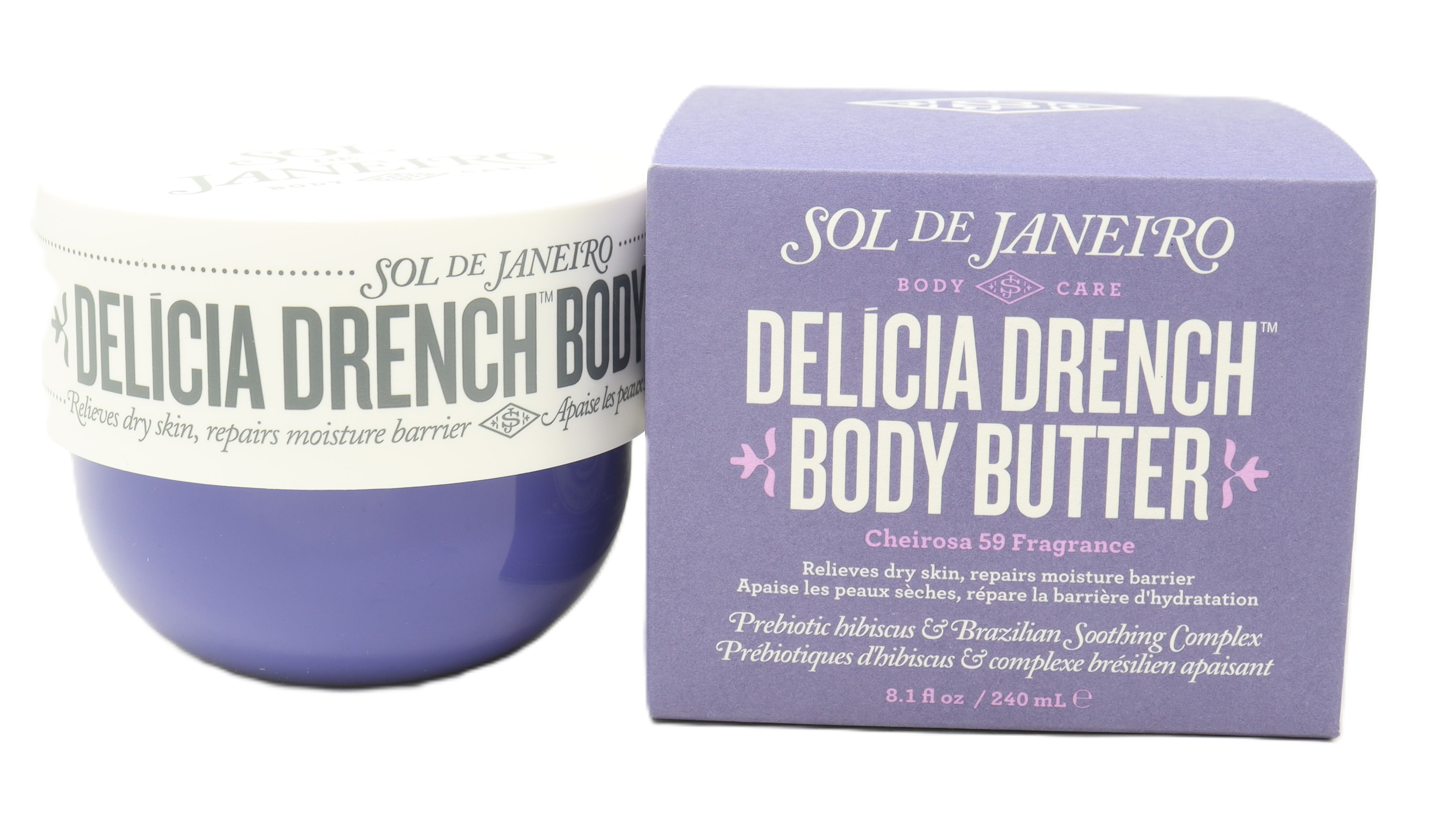 Sol De Janeiro Delicia Drench Body Butter Cream 8.1oz / 240oz - Walmart.com