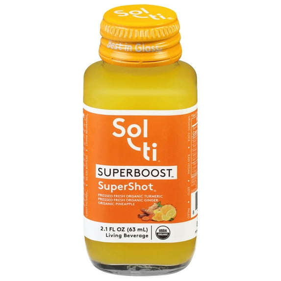 SOL TI SuperBoost SuperShot 2.1 fl oz Organic Pineapple Turmeric ...