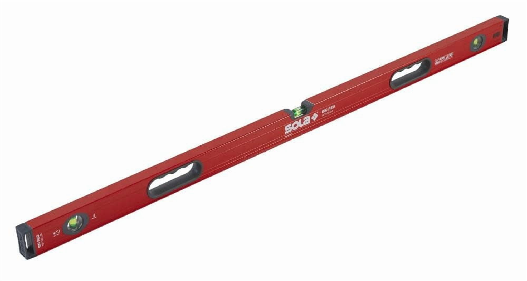 Sola 48" Red Aluminum Box Beam with Three Focus 60% Vials LSB48 ...