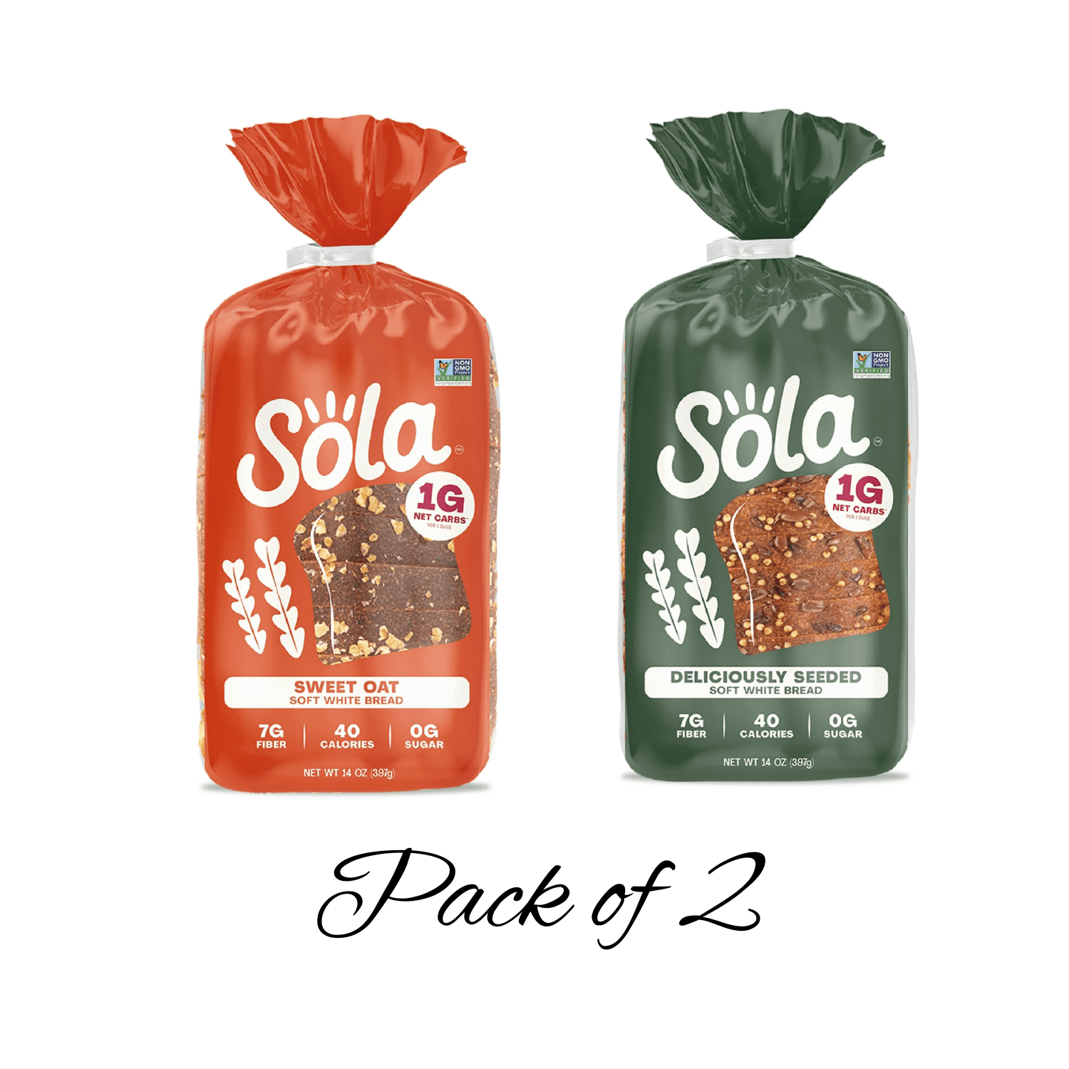 Sola Deliciously Seeded Bread, Soft White Bread, Sola Sweet Oat Sliced Bread, Soft White Bread ...