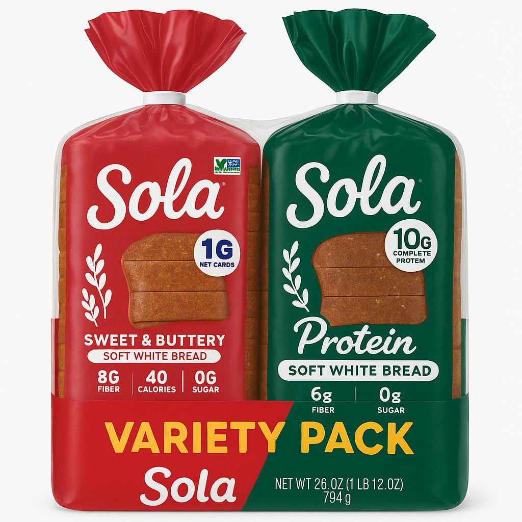 Sola Sweet & Buttery, Complete Sola Sweet & Buttery, Complete 10g protein Soft Baked Regular ...