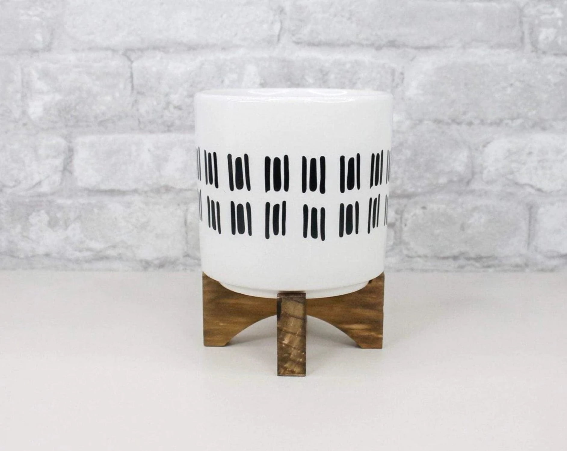 Sola Wood Flowers -Beautiful Boho Ceramic Flower Pot with Stand 4.75"X6 ...