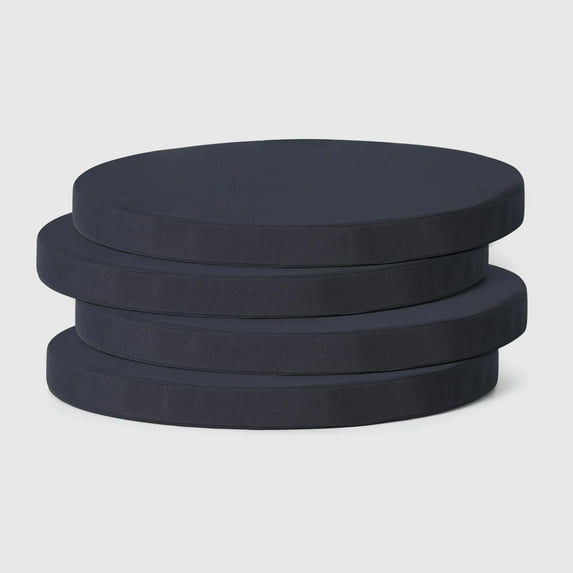 Solace Outdoor Round Seat Cushions for Patio Chairs, Set of 4, 16x16 ...