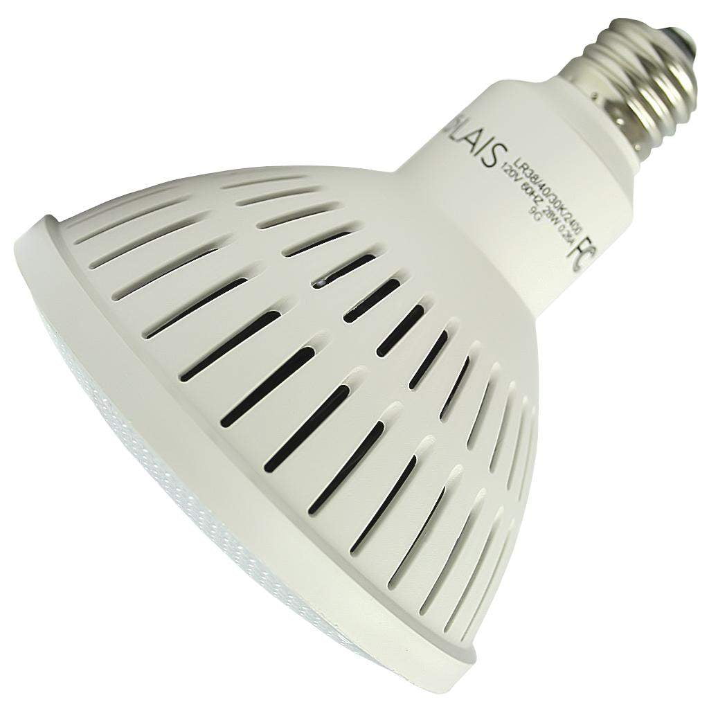 Solais 38300 - LR38/40/30K/2400/WH PAR38 Flood LED Light Bulb - Walmart.com