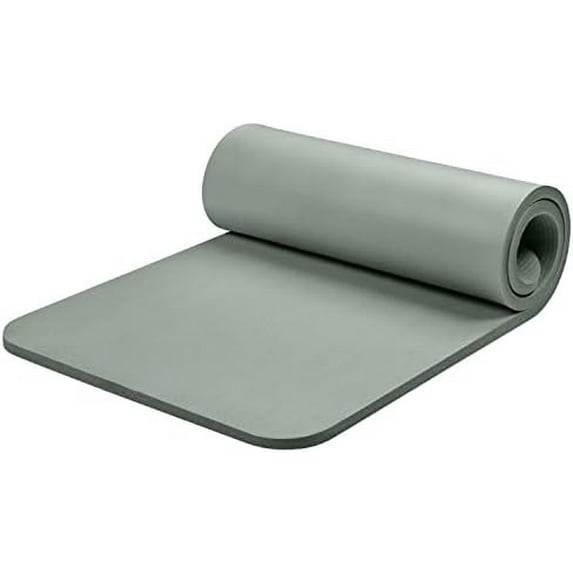 Solana Yoga Mat 1" Thick w/Nylon Strap for Men & Women - Non Slip ...
