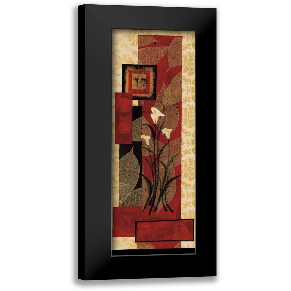 Solano, Rosa 9x18 Black Modern Framed Museum Art Print Titled - Floral ...