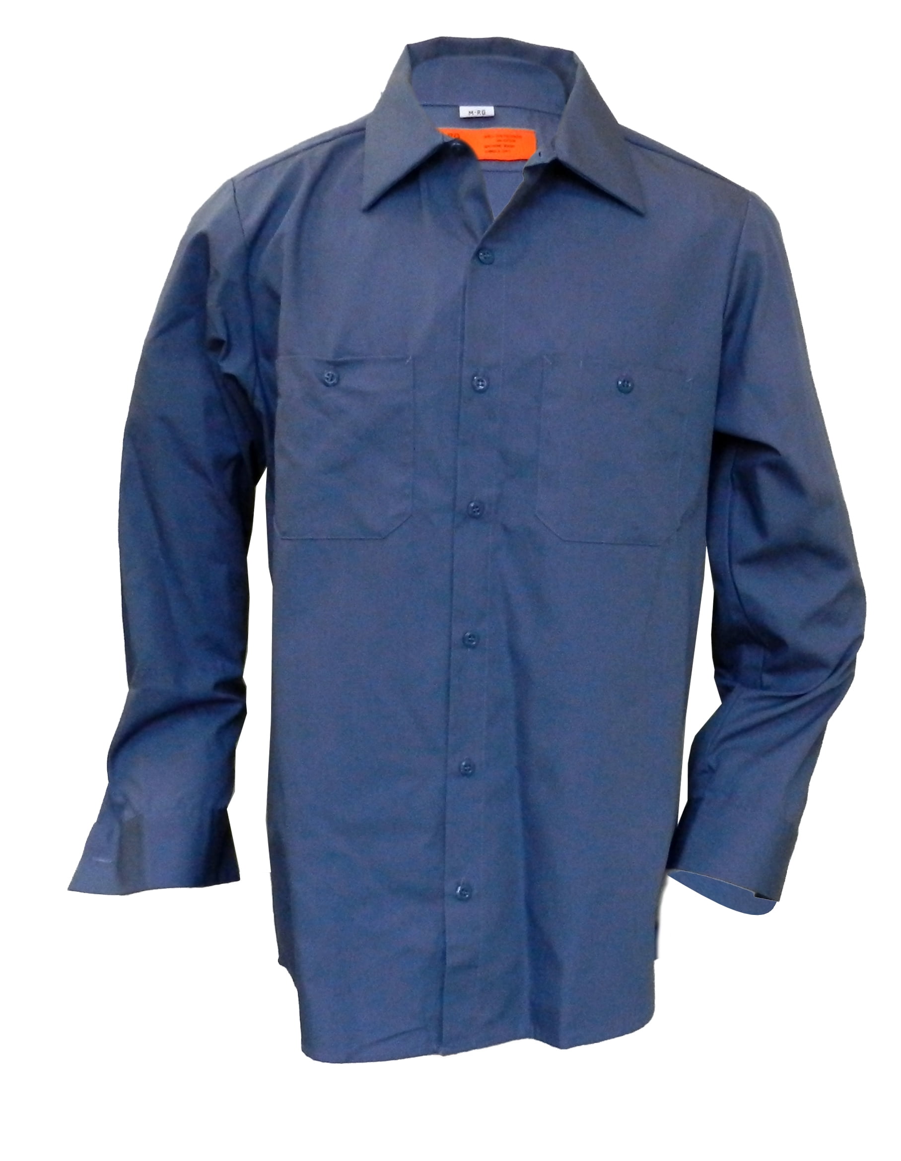 Solar 1 Clothing Industrial Long Sleeve Work Shirt MS14 - Walmart.com