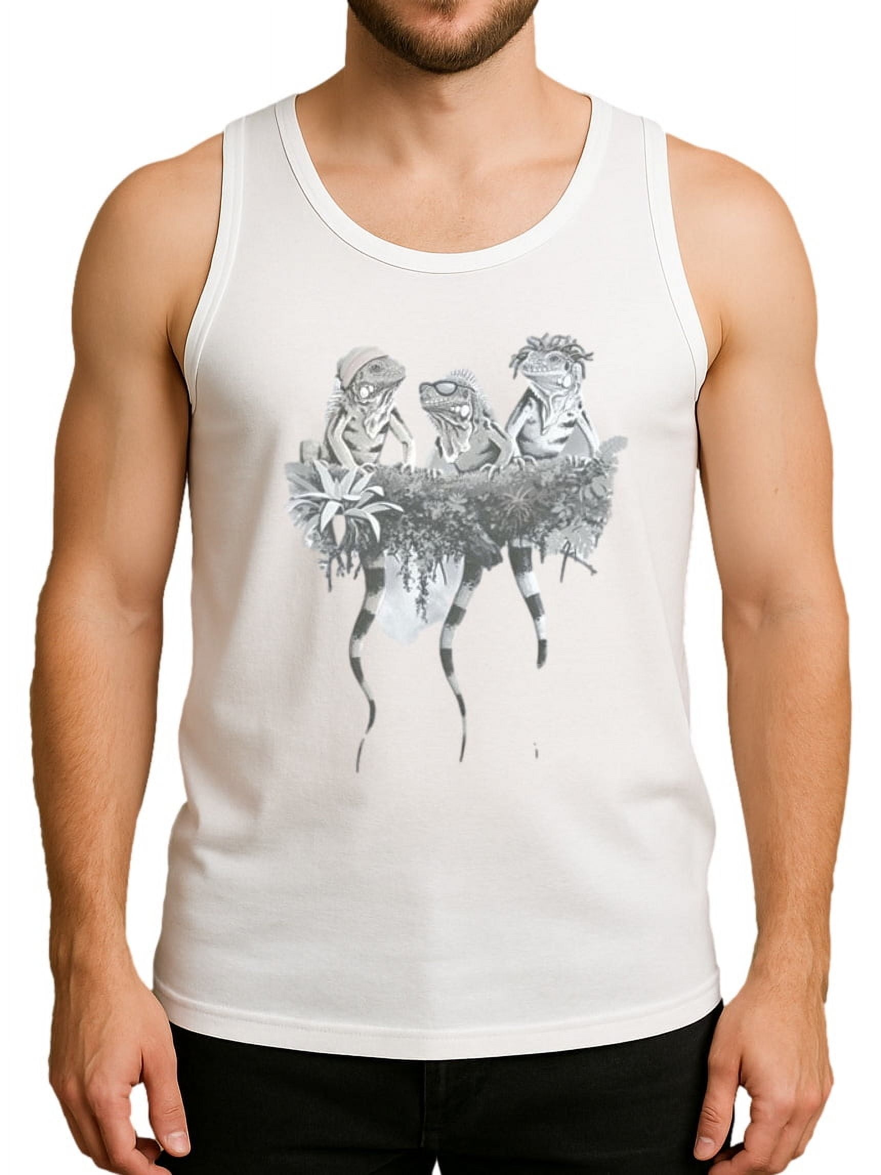 Solar Activated Tank Top for Men - UV Reactive Color Changing Shirt ...