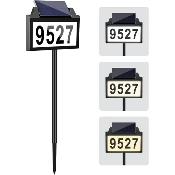 Solar Powered Address Signs