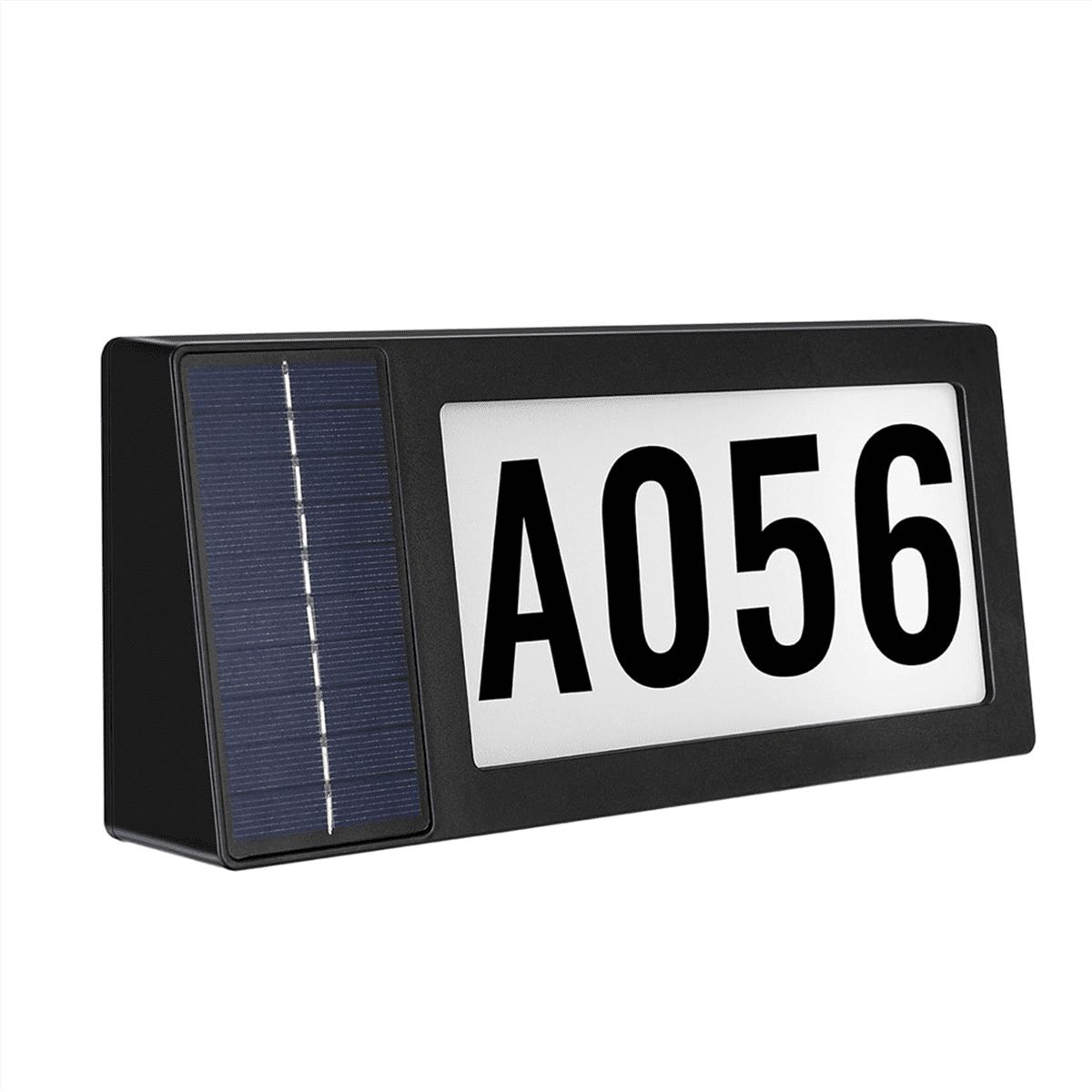 Solar Address Sign, Illuminated House Numbers Solar Powered, Waterproof ...