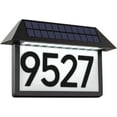 Solar Address Sign, Lighted House Numbers Waterproof, 3-Color Lighting ...