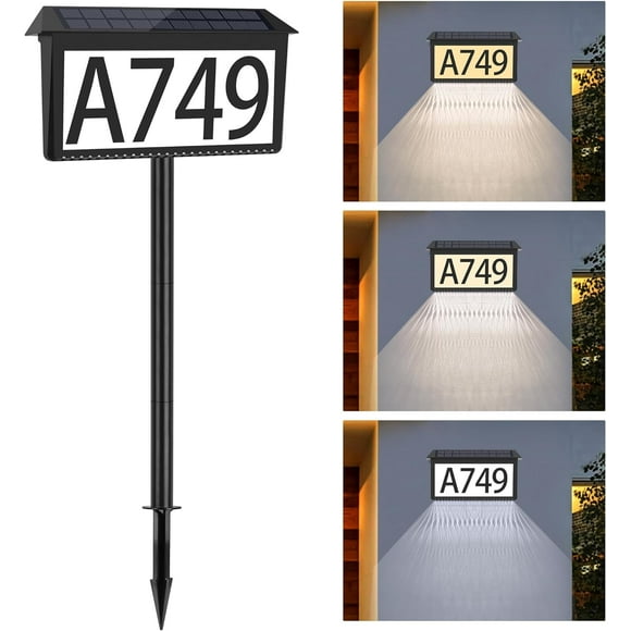 Solar Address Signs Yard