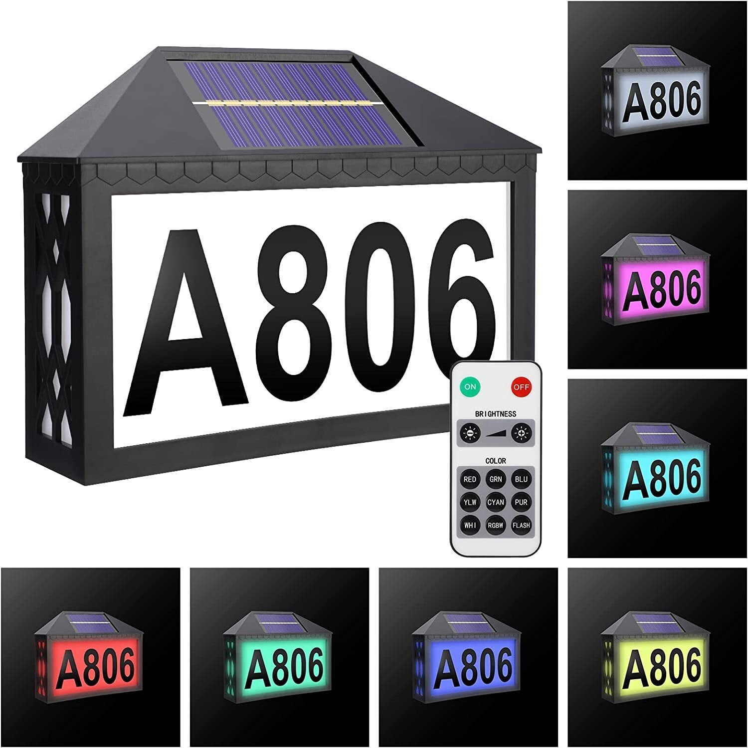 Solar Address Signs for Houses，House Numbers for Solar Powered Led ...