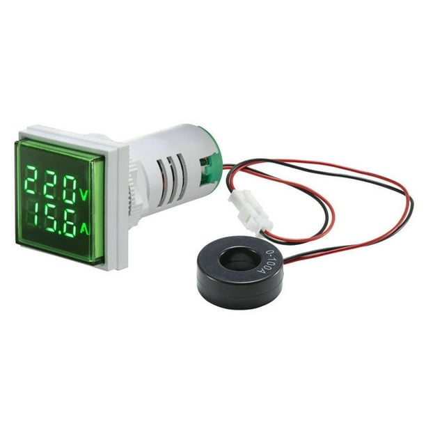 Solar And Wind Power Parts Digital Ammeter Voltmeter, 22Mm Square ...