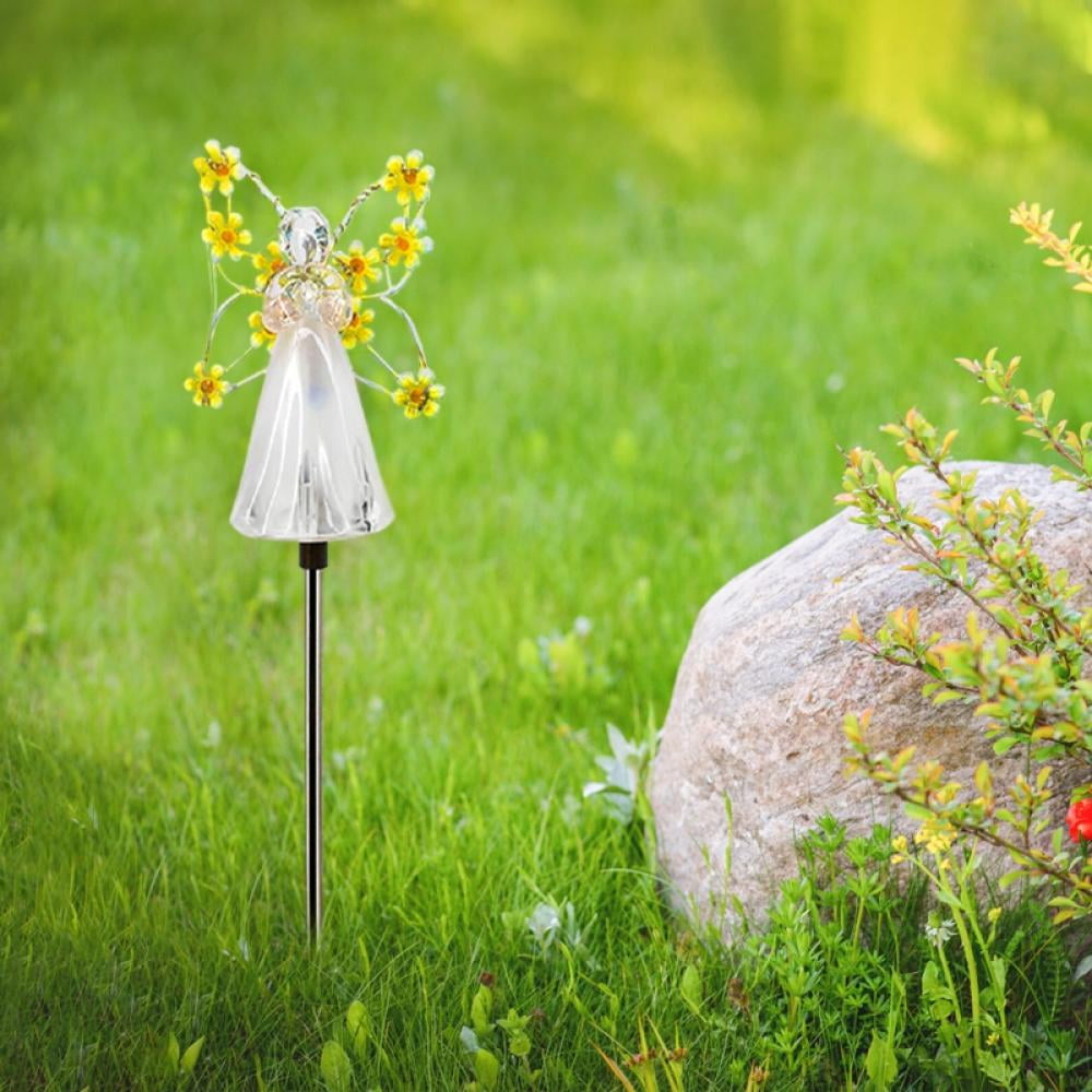 Solar Angel Lights Outdoor, Solar Angels Stake Decorative Garden Lights ...