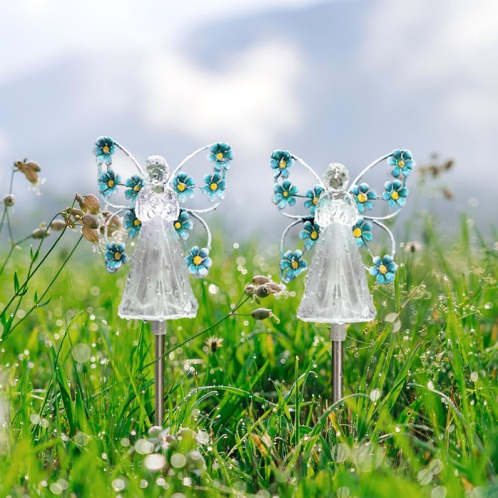 Solar Angel Lights Outdoor - Solar Powered Angels Stake Decorative ...