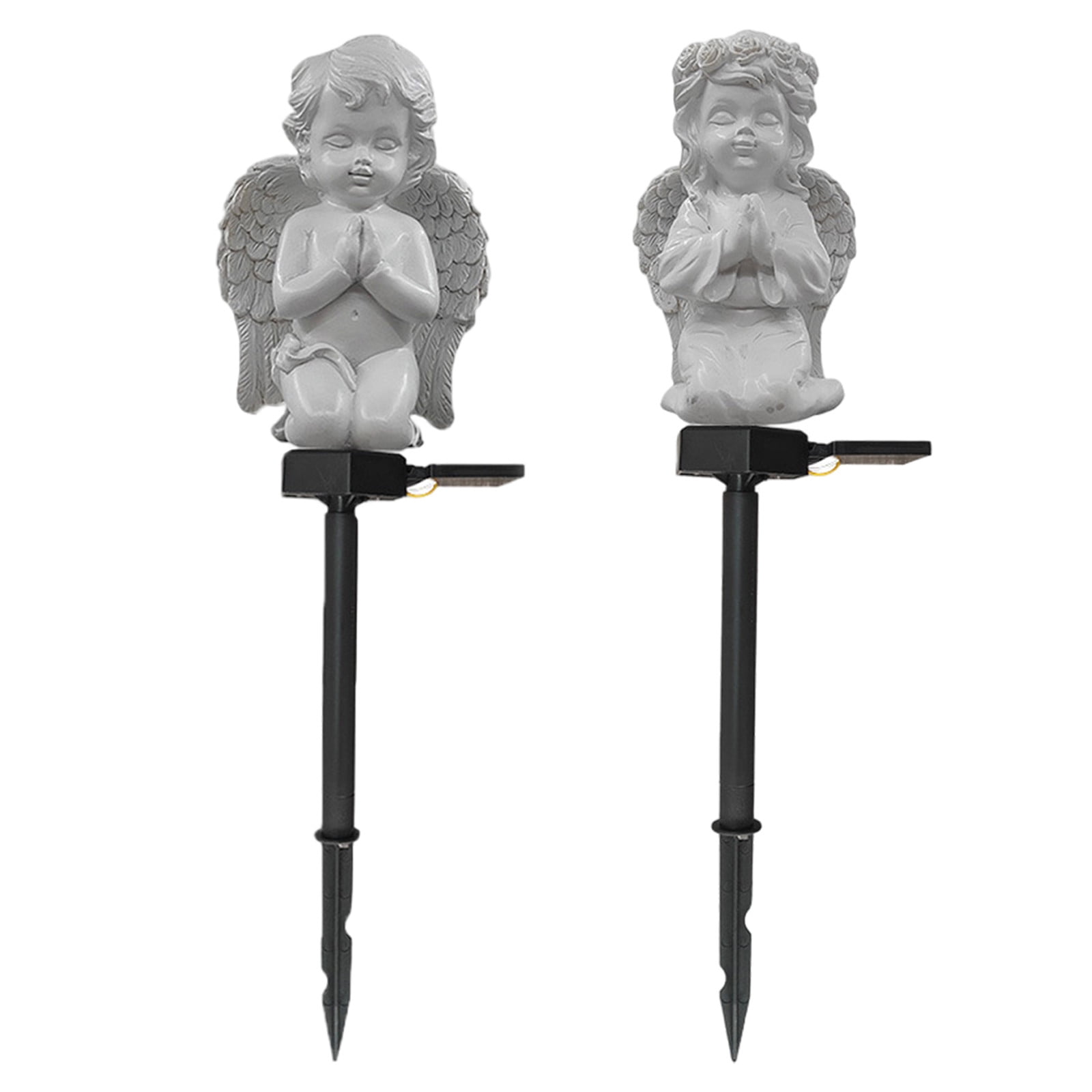 Solar Angel Outdoor Garden Decor Statues,Garden Angel Solar Lights ...