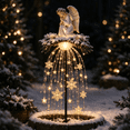 Solar Angel Remembrance Garden Light, Outdoor Christmas Memorial Ground ...
