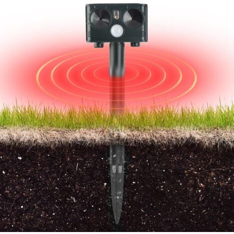 Solar Animal Repeller Outdoor, Waterproof Motion Sensor Animal Repeller ...