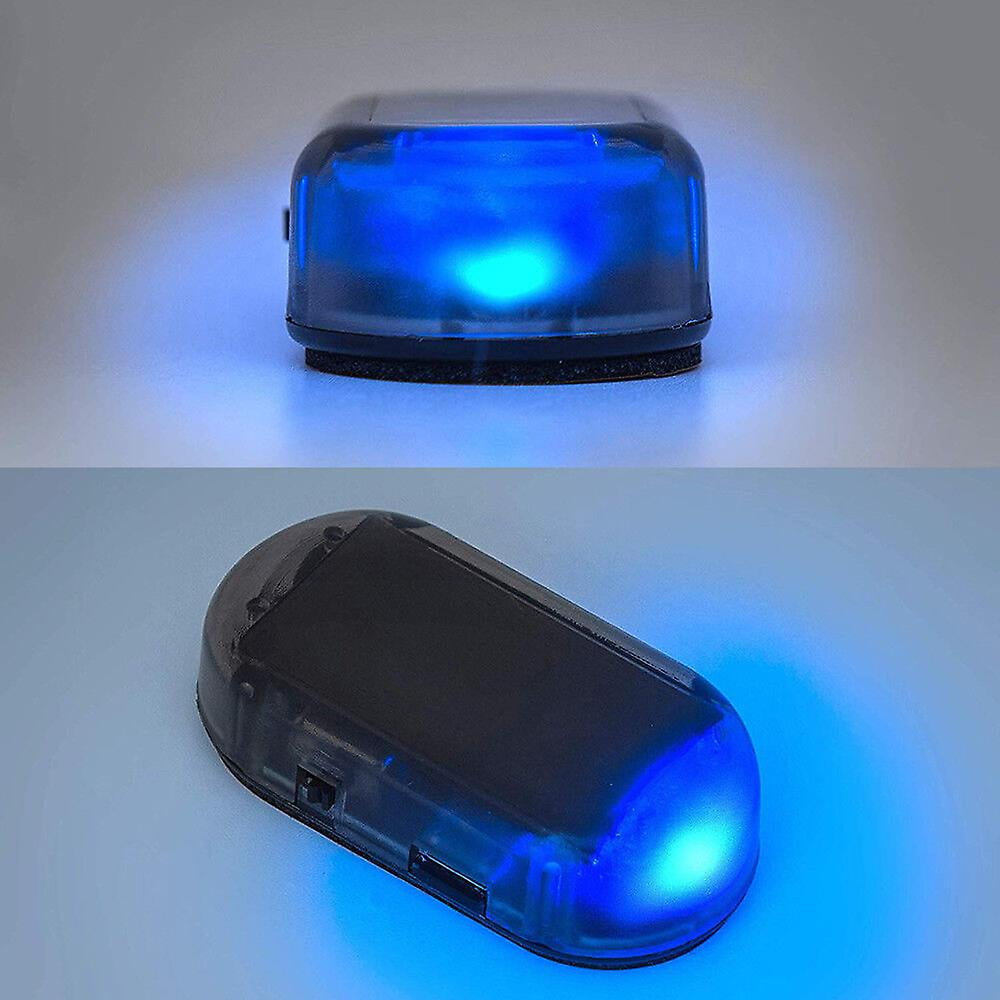 Solar Auto Car Alarm Led Light Security System Warning Theft Flash ...